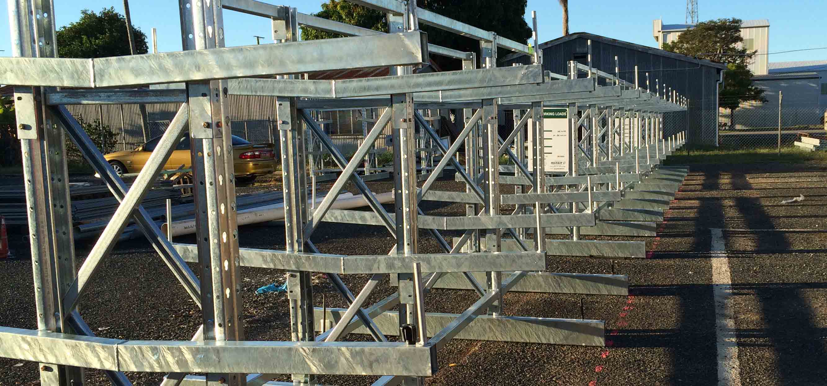 Outdoor Cantilever Racking Case Study - Ingale EPS